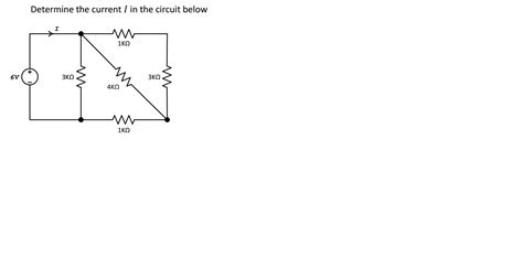 Solved Determine The Current I In The Circuit Below