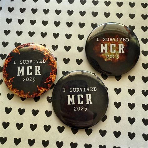 Mcr My Chemical Romance Pyro Tour Inspired — 225” Buttons — Choose One