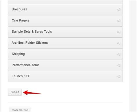 form submit button is hidden by section collapse