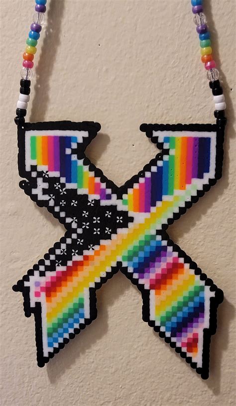 Large Excision Perler Necklace Etsy