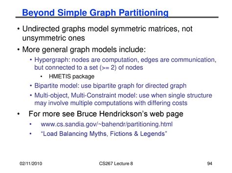 James Demmel 11302018 Graph Partitioning James Demmel 04302010 Cs267 Ppt Download