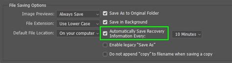 Instructions For Automatically Saving In Photoshop