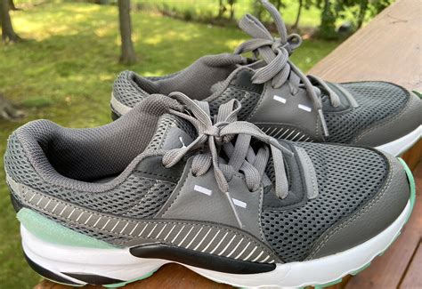 Puma Future Runner Premium Lace Up Gray / Aqua Sneake… - Gem