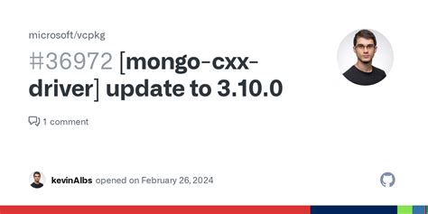 Mongo Cxx Driver Update To 3100 · Issue 36972 · Microsoftvcpkg · Github
