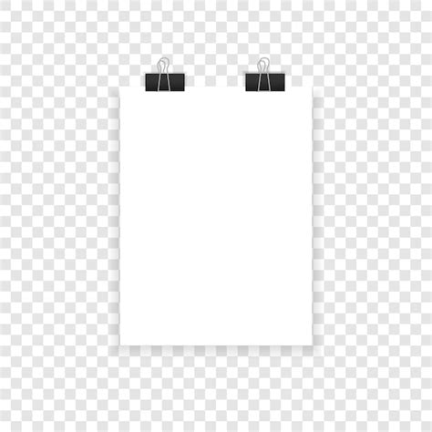 투명 한 배경에 그림자와 종이 프리미엄 벡터