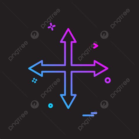 Arrow Design Vector Art PNG Arrow Icon Design Vector Template Flat Black PNG Image For Free