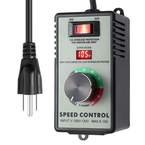 Ac Motor Speed Controller 110 120v 15a Max Variable