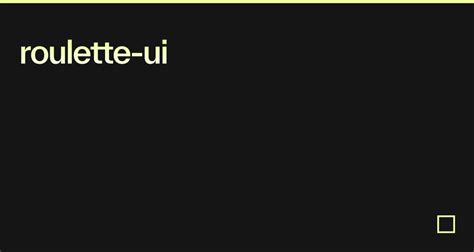 Roulette Ui Codesandbox