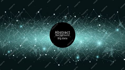 Premium Vector Abstract Futuristic Background Connection Of Triangles And Dots