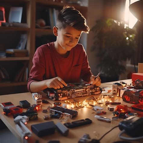 Premium AI Image A Babe Testing Out New Tech Gadgets Curious And