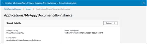 How To Rotate Amazon Documentdb And Amazon Redshift Credentials In Aws
