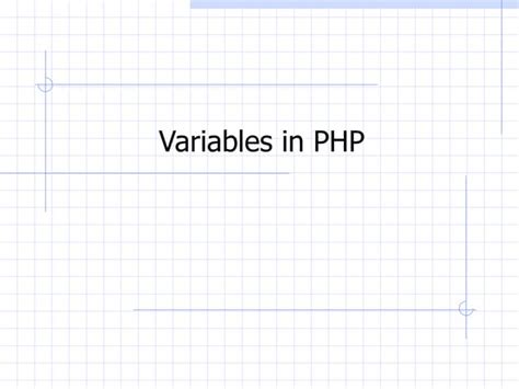 Variables In Php 1 Ppt