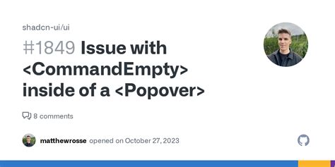 Issue With Inside Of A · Issue 1849 · Shadcn Uiui · Github