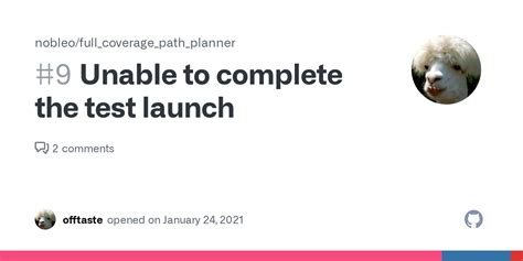 Unable To Complete The Test Launch · Issue 9 · Nobleofullcoverage