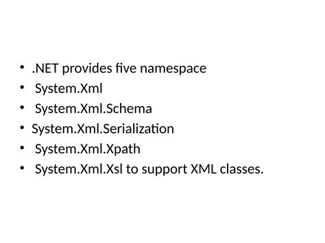 Reading And Writing With Xml In Visual Programmingpptx