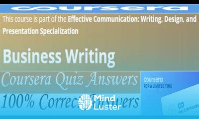 Learn Business Writing Coursera Quiz Answers Week 1 4 All Quiz Answers ...