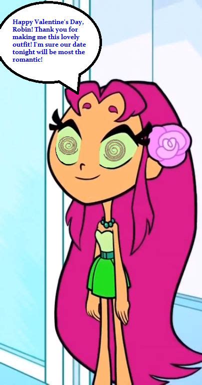 Starfire Hypnotized On Valentines Day By Benjie1113 On Deviantart