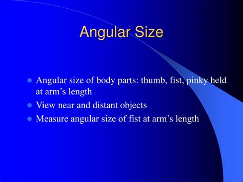 Ppt Measuring Size In Astronomy Powerpoint Presentation Free