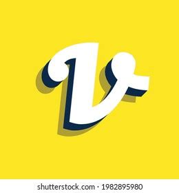 Letter V Text Effect Design Vector Stock Vector Royalty Free 1982895980 Shutterstock