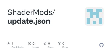 Github Shadermodsupdatejson