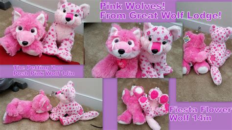 Pink Wolf Stuffed Animal
