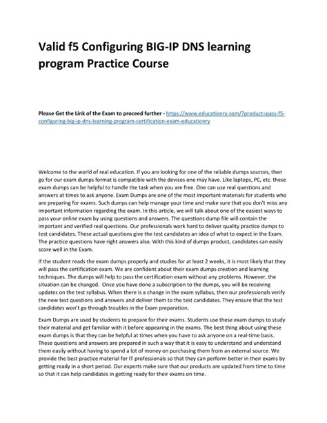 ppt f5 configuring big ip dns learning program powerpoint