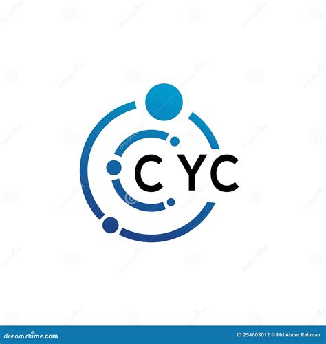 Cyc Letter Logo Design On White Background Cyc Creative Initials