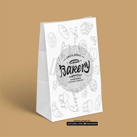 Get Custom White Bread Paper Bags Design And Printing Design And Printing Company In Kwara