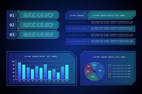 Futuristic Digital Interface Graphic Elements 20527129 Vector Art At