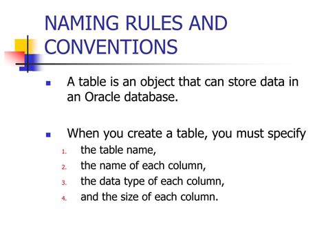 Ppt Oracle Data Definition Language Ddl Powerpoint Presentation Free Download Id6725680