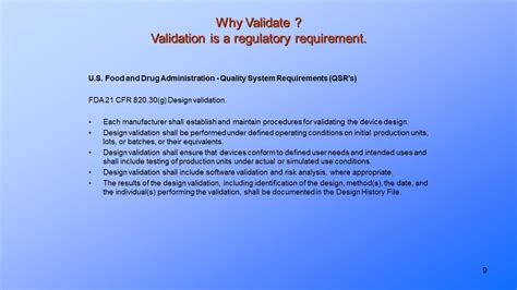 Validation Of Medical Devices 6 Presentationeze