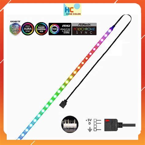 Led Sync Main 5v Aura Sync Rgb Fusion Msi Mystic Light Asrock Rgb Shopee Việt Nam