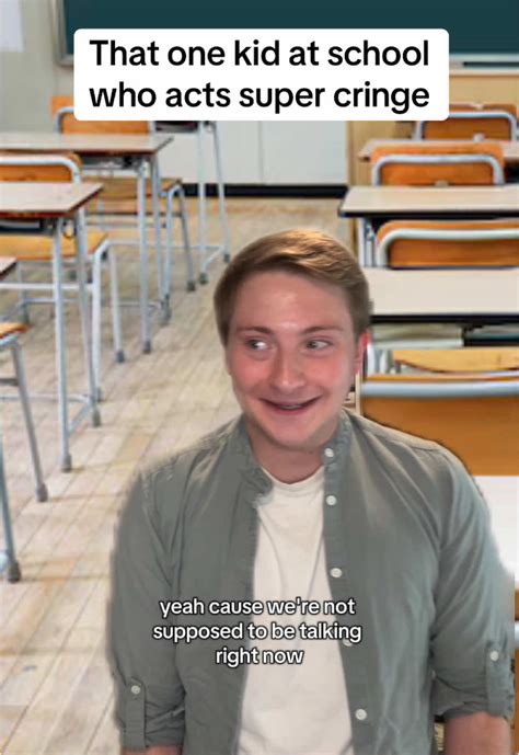 El Chico Que Actúa Muy Cringe En La Escuela Tiktok