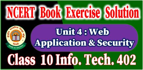 unit 1 digital documentation class 10 info tech 402 it ncert solution