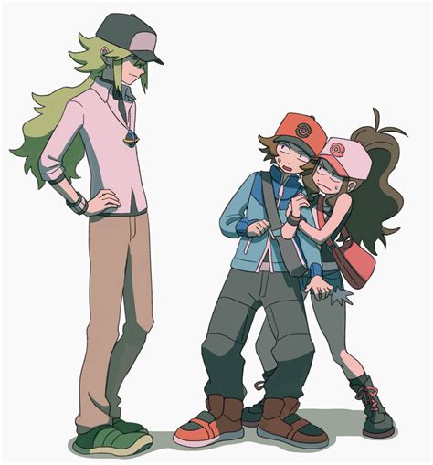Hilda Hilbert And N Pokemon And More Drawn By Feiyang Danbooru