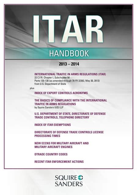 Itar Handbook A4 Pdf