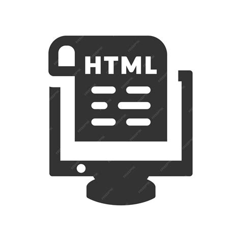 Premium Vector Html Coding Icon