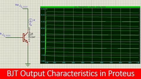 Bjt Output Characteristic Curve In Proteus Tutorial Youtube