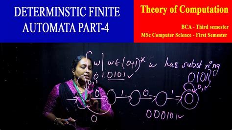 How A Dfa Accepts A Sub String Deterministic Finite Automata Part 4 Theory Of Computation