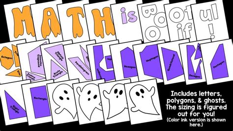 Halloween Math Classroom Door Design Decoration To Print And Hang Math