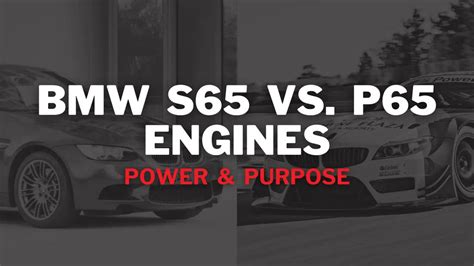 Bmw S65 Vs P65 5150 Autosport