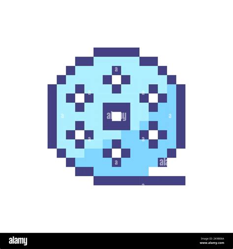Film Reel Pixelated Rgb Color Ui Icon Stock Vector Image And Art Alamy