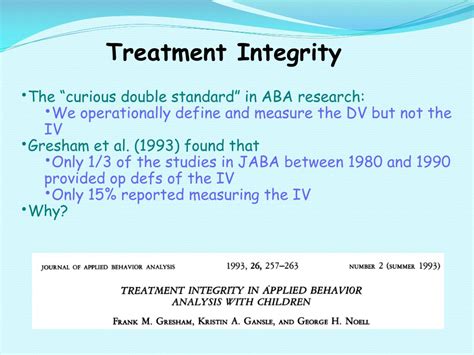 PPT Treatment Integrity PowerPoint Presentation Free Download ID 831438