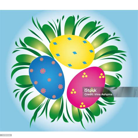 해피 부활절 레터링 배경 반짝이 계란 장식 벡터 일러스트 레이 션 엽서 광고 프로 모션 포스터 전단지 웹 배너 Fete에 대한 스톡 벡터 아트 및 기타 이미지 Istock