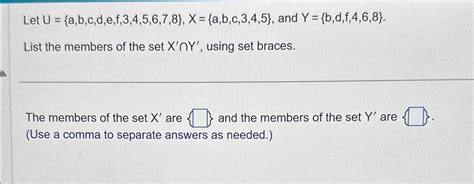 Let U A B C D E F X A B C And Chegg Com