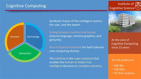 Cognitive Computing At University Osnabrück Ppt
