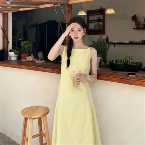 까모 여름신상 민소매 데일리원피스 심플 A라인 끈나시 셔츠롱 슬림 나시원피스 맥시롱드레스 청순섹시 글램룩 20대 데일리룩 데이트룩 여자옷 여름옷