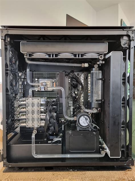 Quad Nvidia 3090 Gpu Obsidian 1000d Build R Watercooling