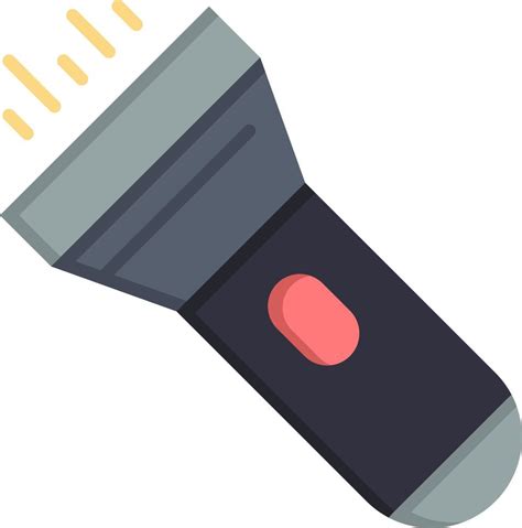 Flashlight Light Torch Flash Flat Color Icon Vector Icon Banner Template 14448226 Vector Art At