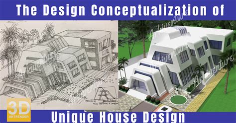 3d Art Render Crafting Distinctive Dwellings Unraveling The Design